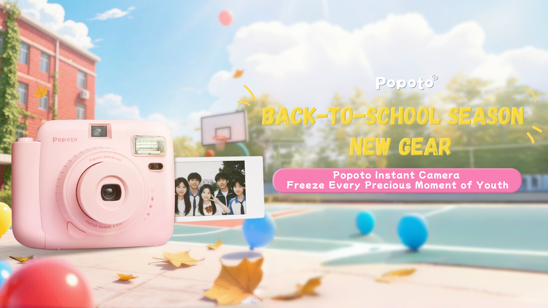 Back-to-School Season is here! Grab a Popoto instant camera to freeze ...